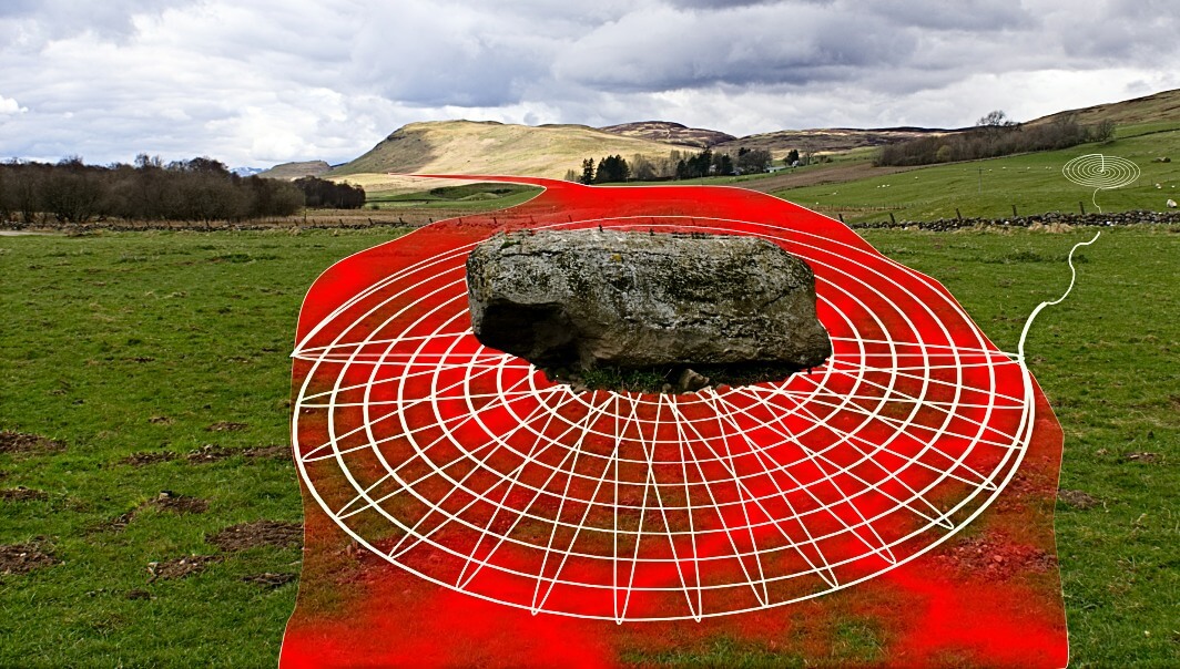 connachan farm, boulder, with fault in red and outer spiral, elementor ...